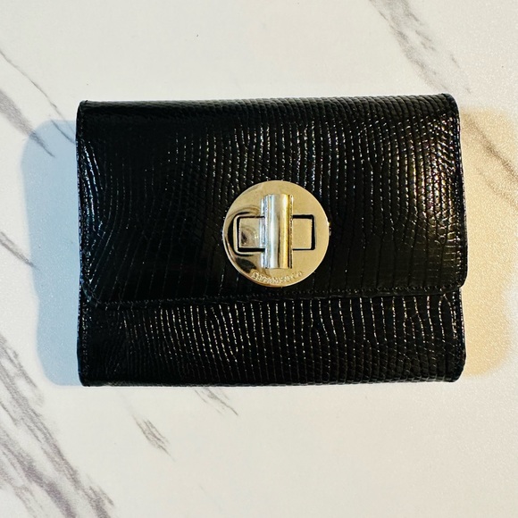 Tiffany & Co. | Bags | Tiffany Co Black Genuine Lizard Leather Coin Bag ...